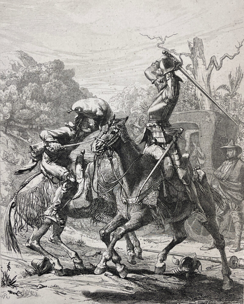 Don Quixote’s Great Fight With the Biscayan – Washington Color Gallery